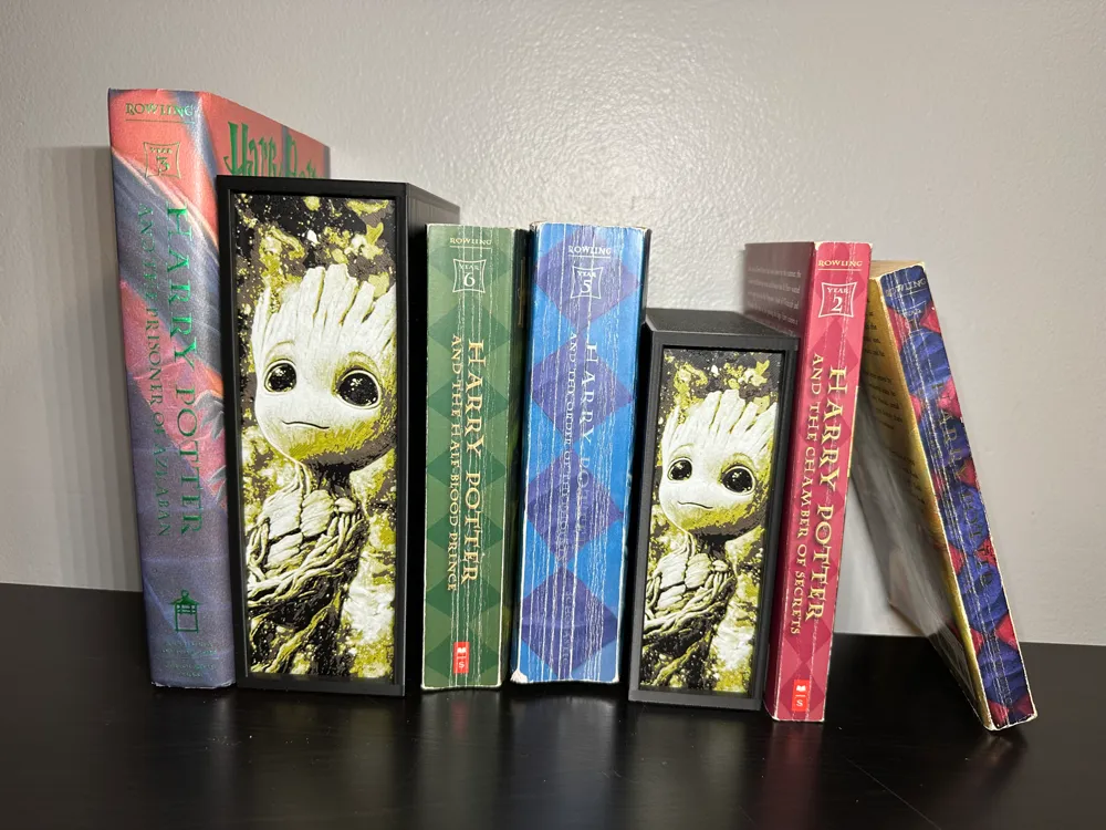 Groot Hueforge Bookmark - 2 sizes by Hey Ben MakerWorld: Download Free 3D Models