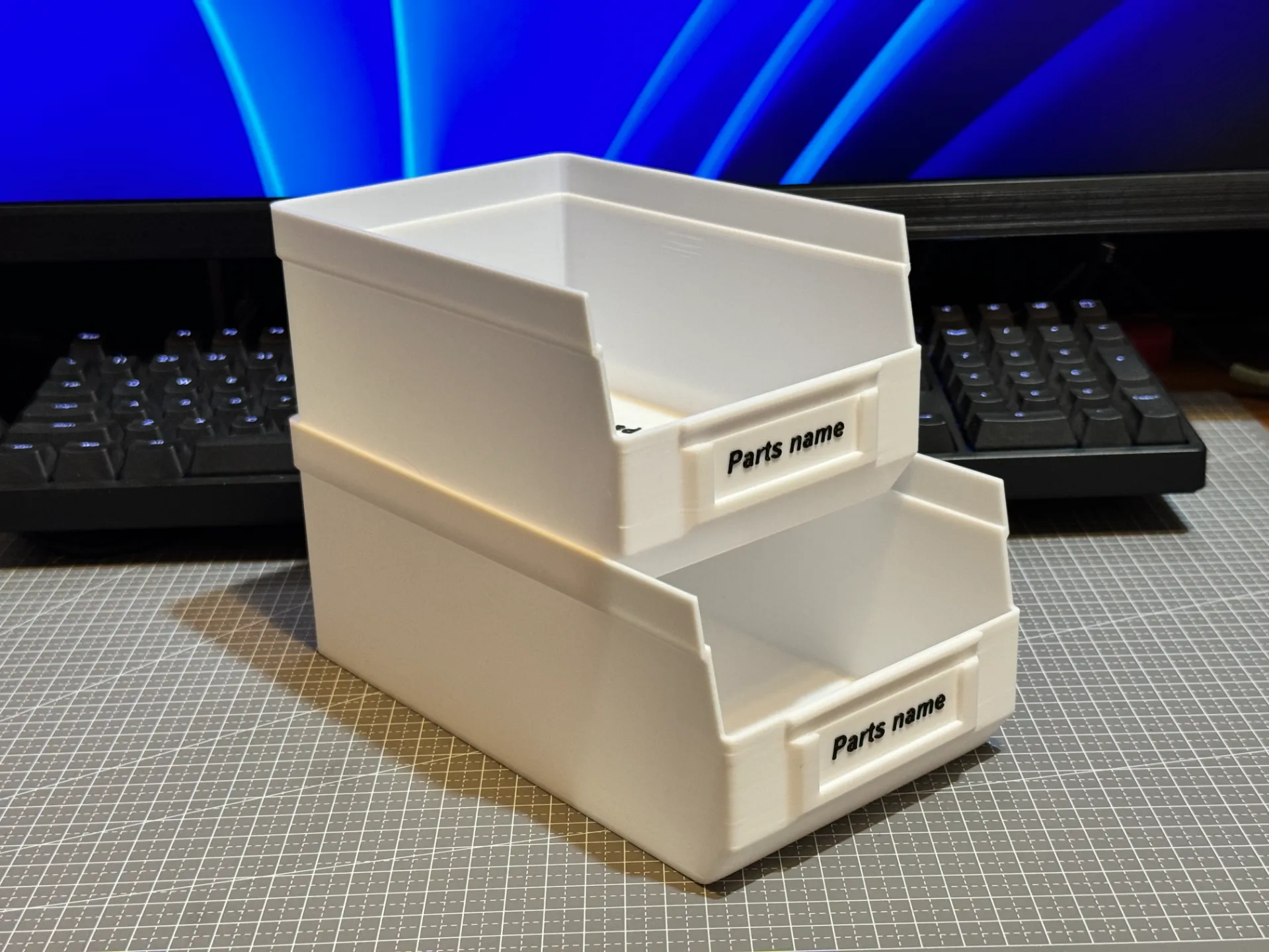 Labeled Stackable Minimalist Organizer V2.0 by Kass 3D - MakerWorld