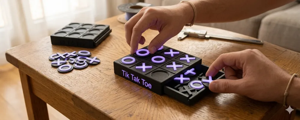 Mini Tic-Tac-Toe (Print-in-Place Drawer / 60mm) - Free 3D Print Model ...