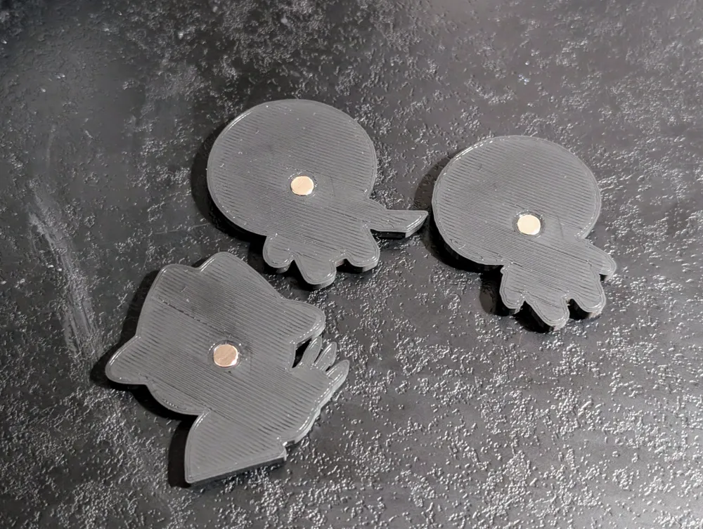 Cute Halloween Movie Characters - Embossed Magnets - Free 3D Print ...