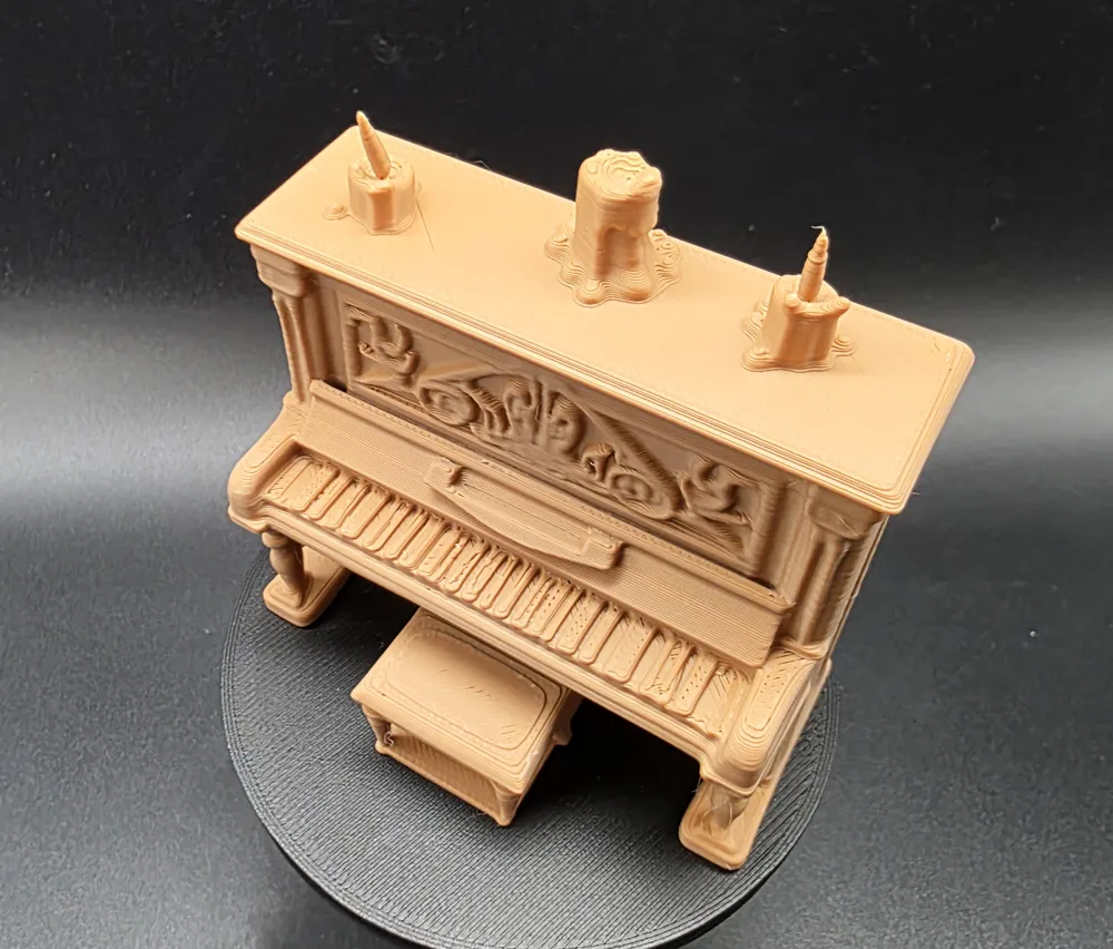 Miniature Upright Piano with Candles by The Overthinker MakerWorld ...