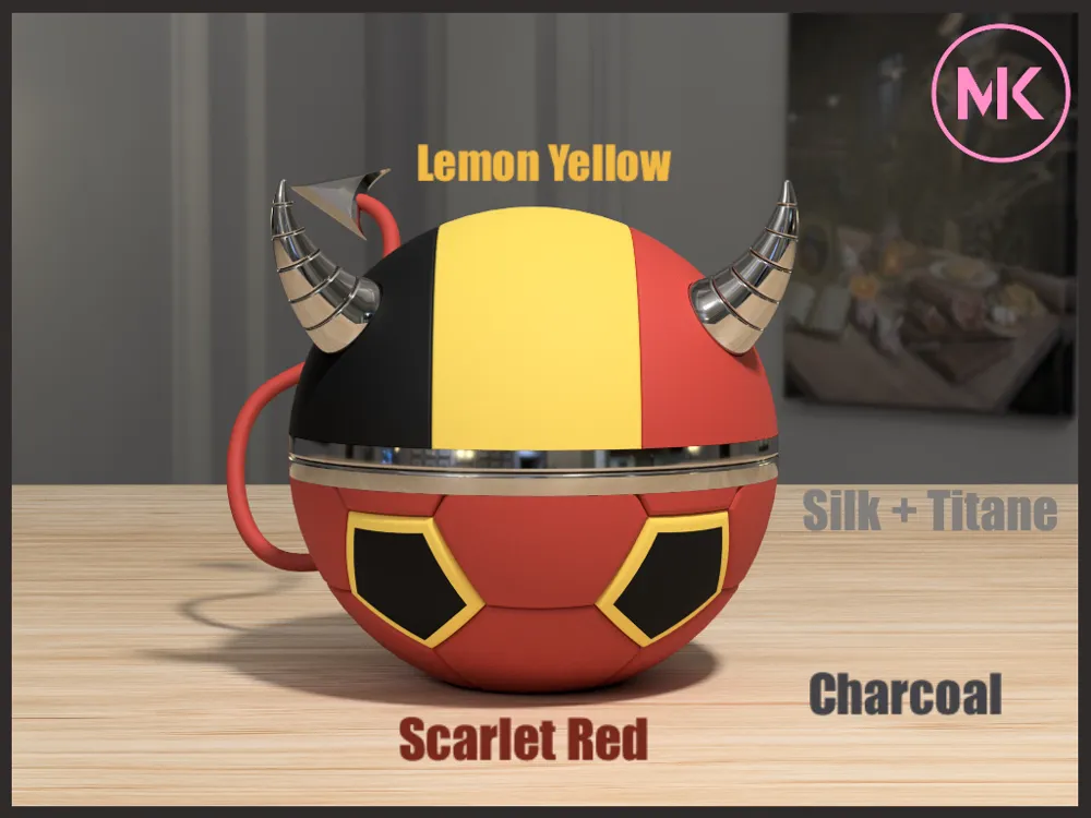 Football Ball – Belgium | Red Devils Edition - Free 3D Print Model - MakerWorld