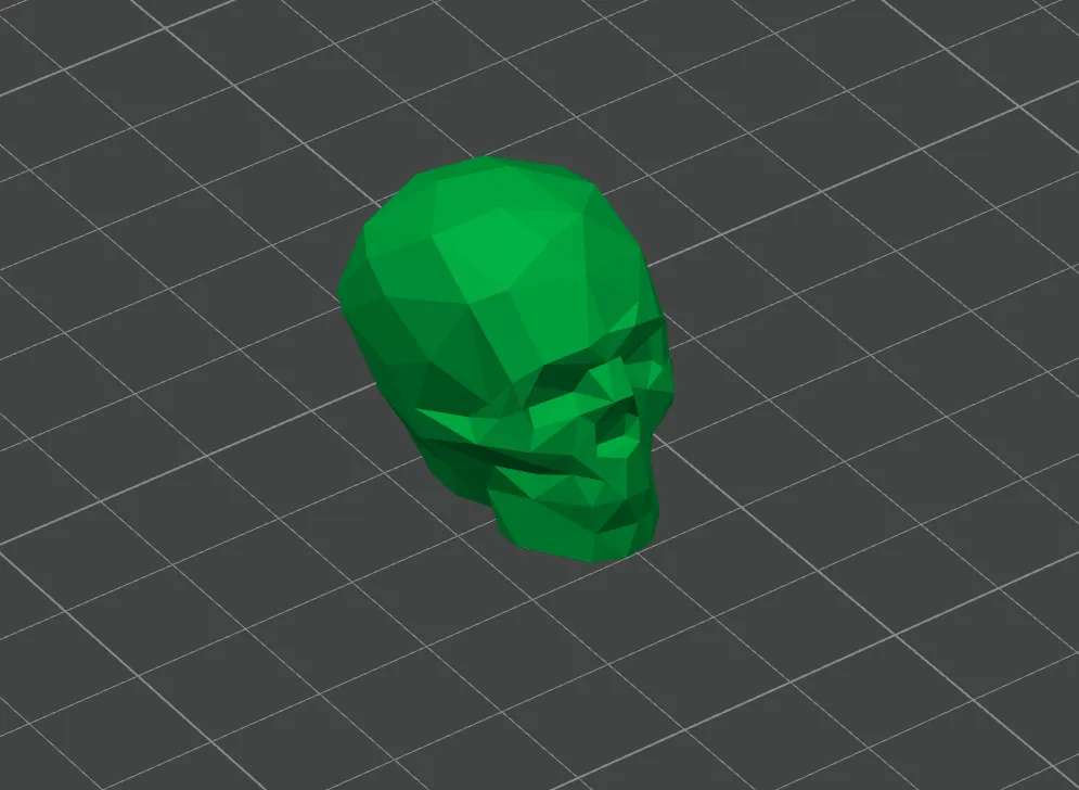 low poly skull by blaze294 - MakerWorld