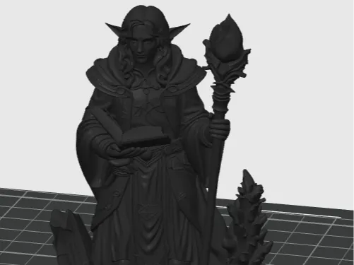 Eldwin the Elf Mage - Free 3D Print Model - MakerWorld