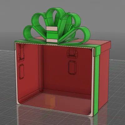 Christmas Puzzle Gift Box V1 by Zurlingo-3D - MakerWorld