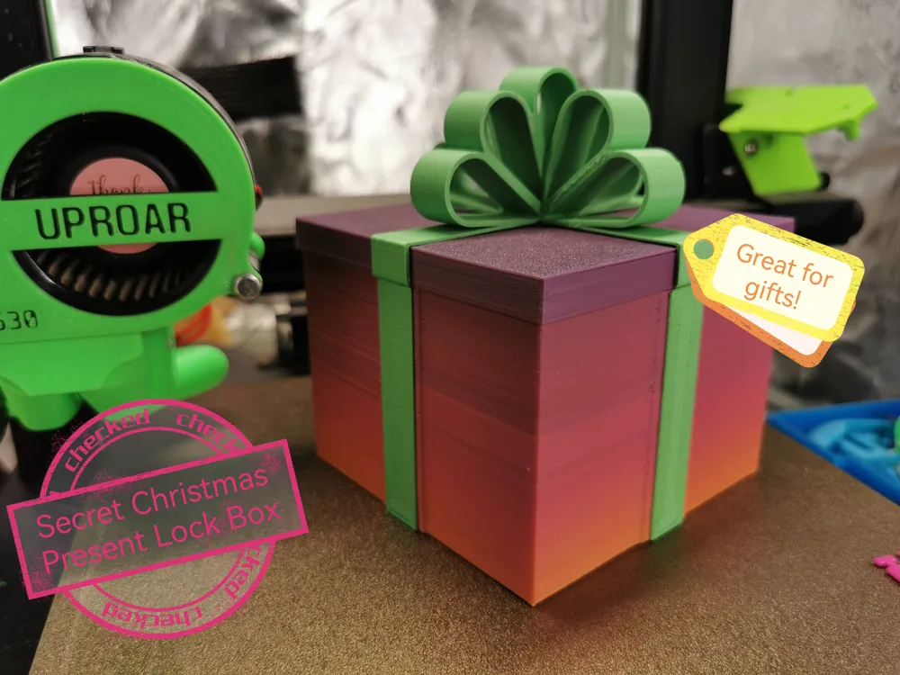 Christmas Puzzle Gift Box V1 by Zurlingo-3D - MakerWorld