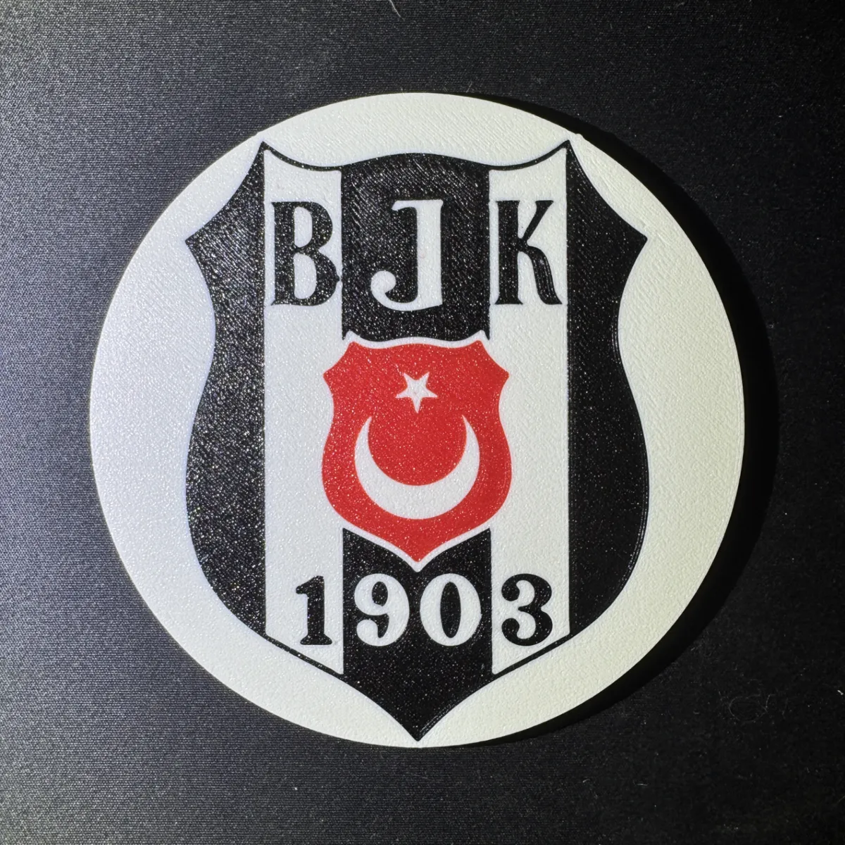 Beşiktaş Coaster - Free 3D Print Model - MakerWorld