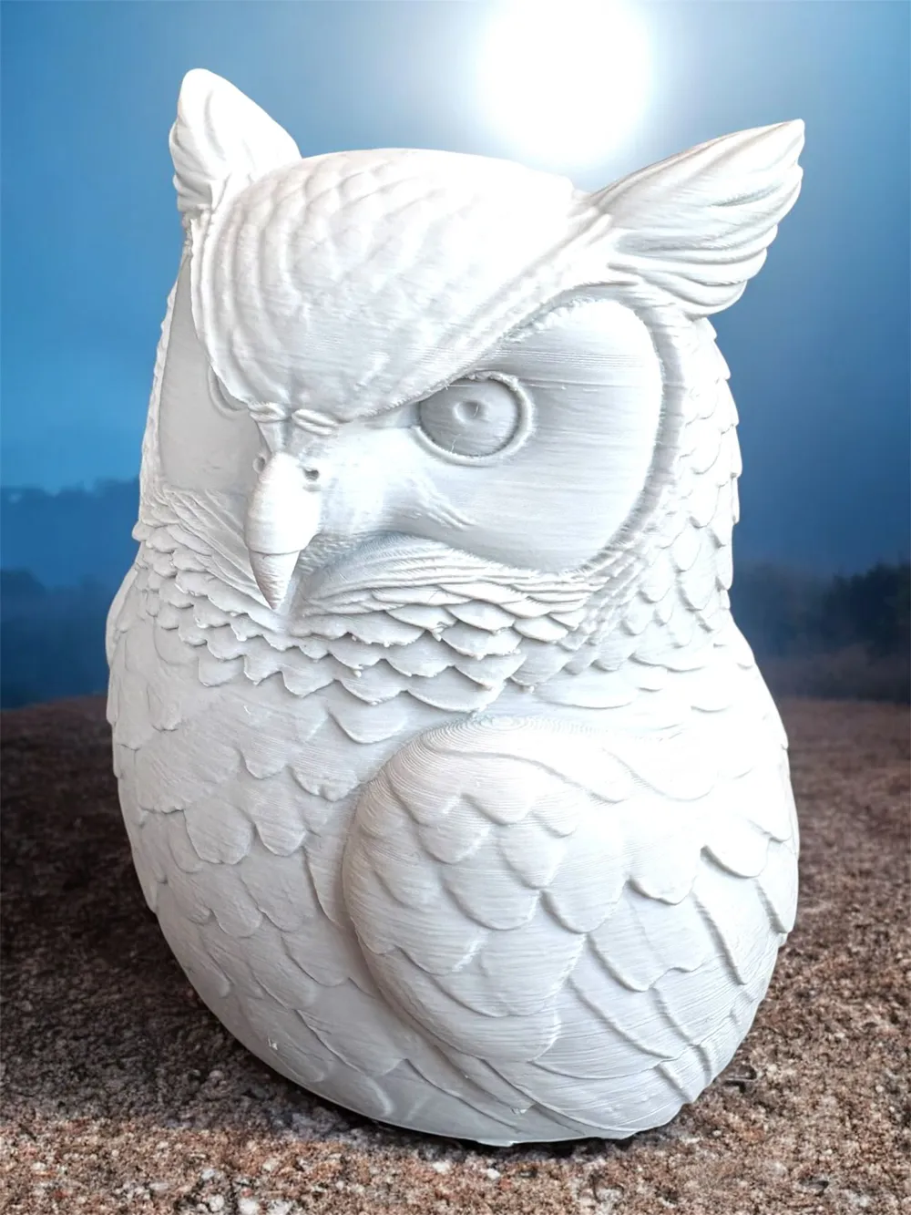 Owl – Decorative Sculptural Bust - Free 3D Print Model - MakerWorld
