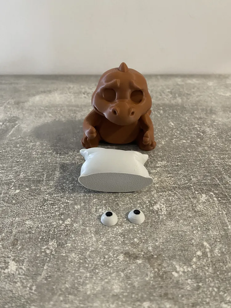 Sleepy scared Dino by Pedderick Designs MakerWorld: Download Free 3D Models