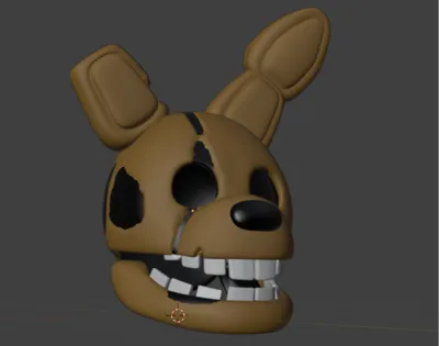 3d printed foxy head - MakerWorld