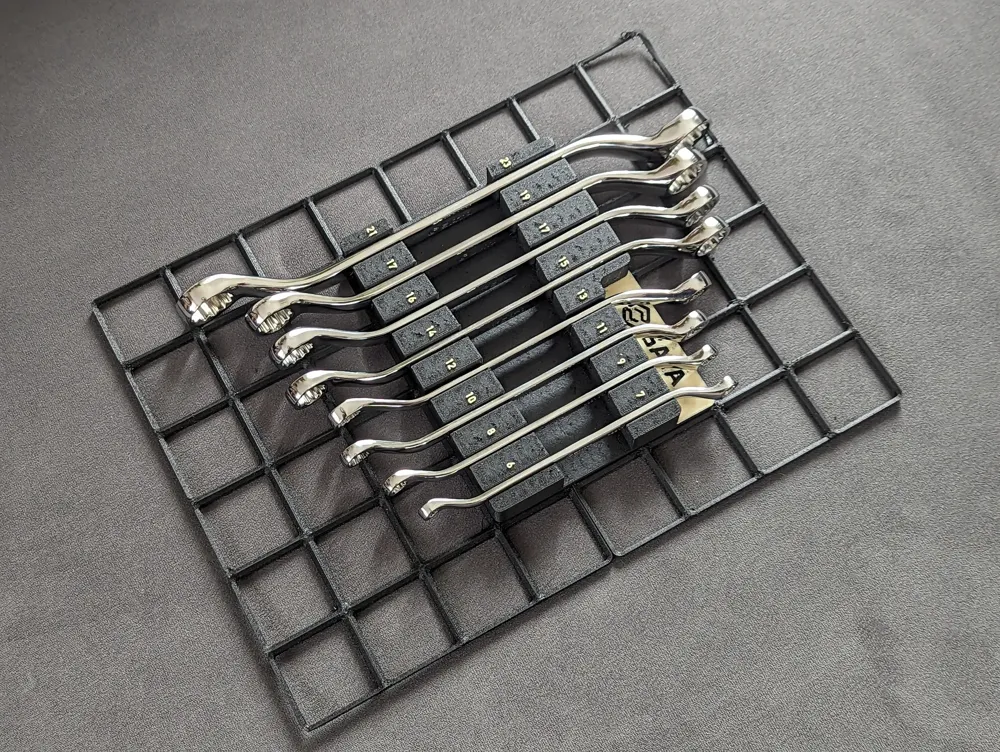 Gridfinity + SATA Offset Double Box End Wrenches 6-23mm by mrstolarsky ...