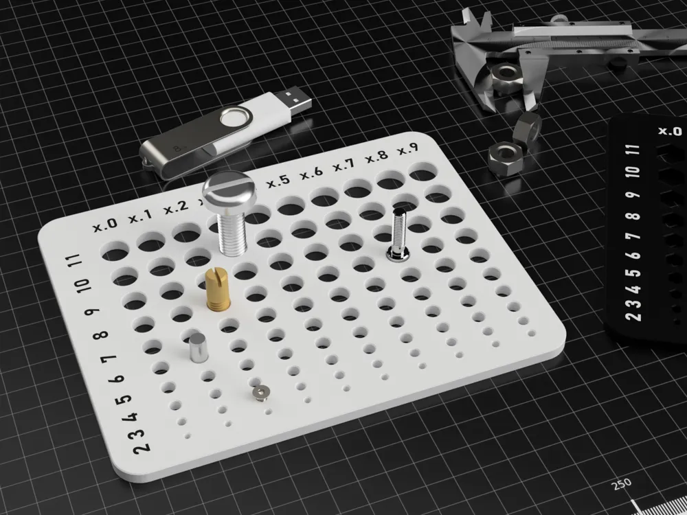 Metric tolerance measuring tool by SheepMe! - MakerWorld