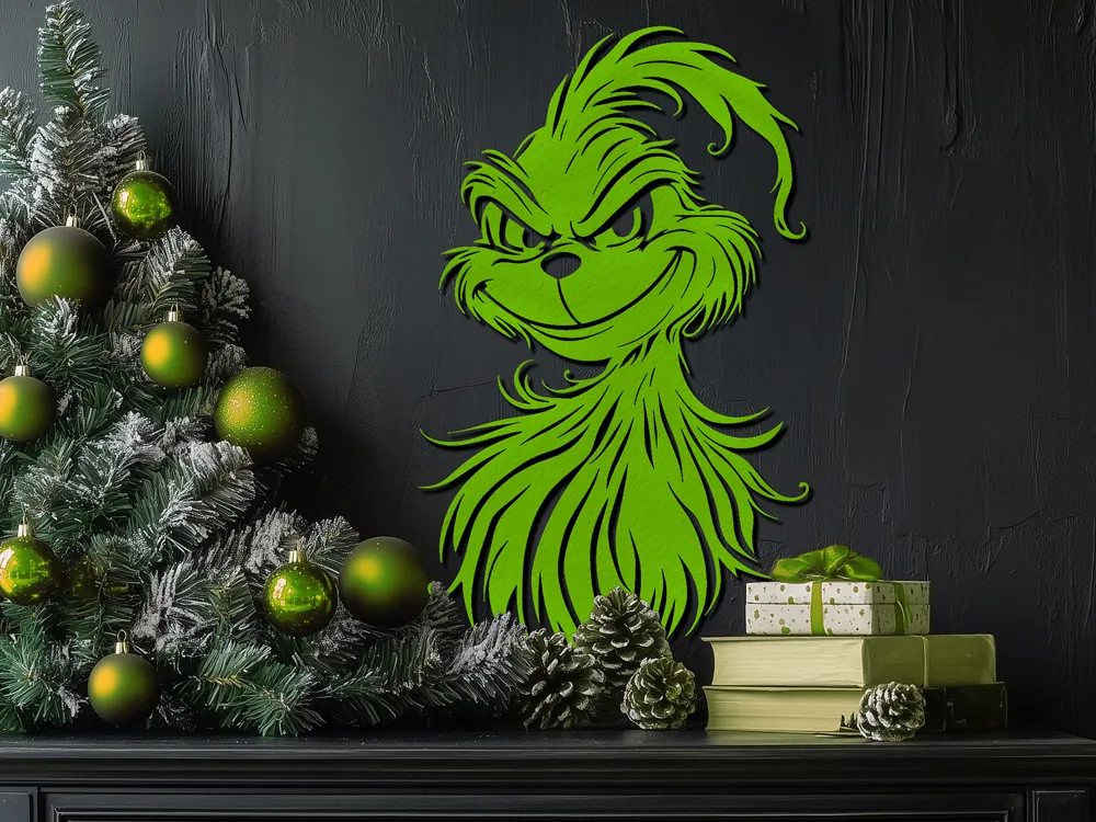 Grinch Wall Decor by 29FLO - MakerWorld
