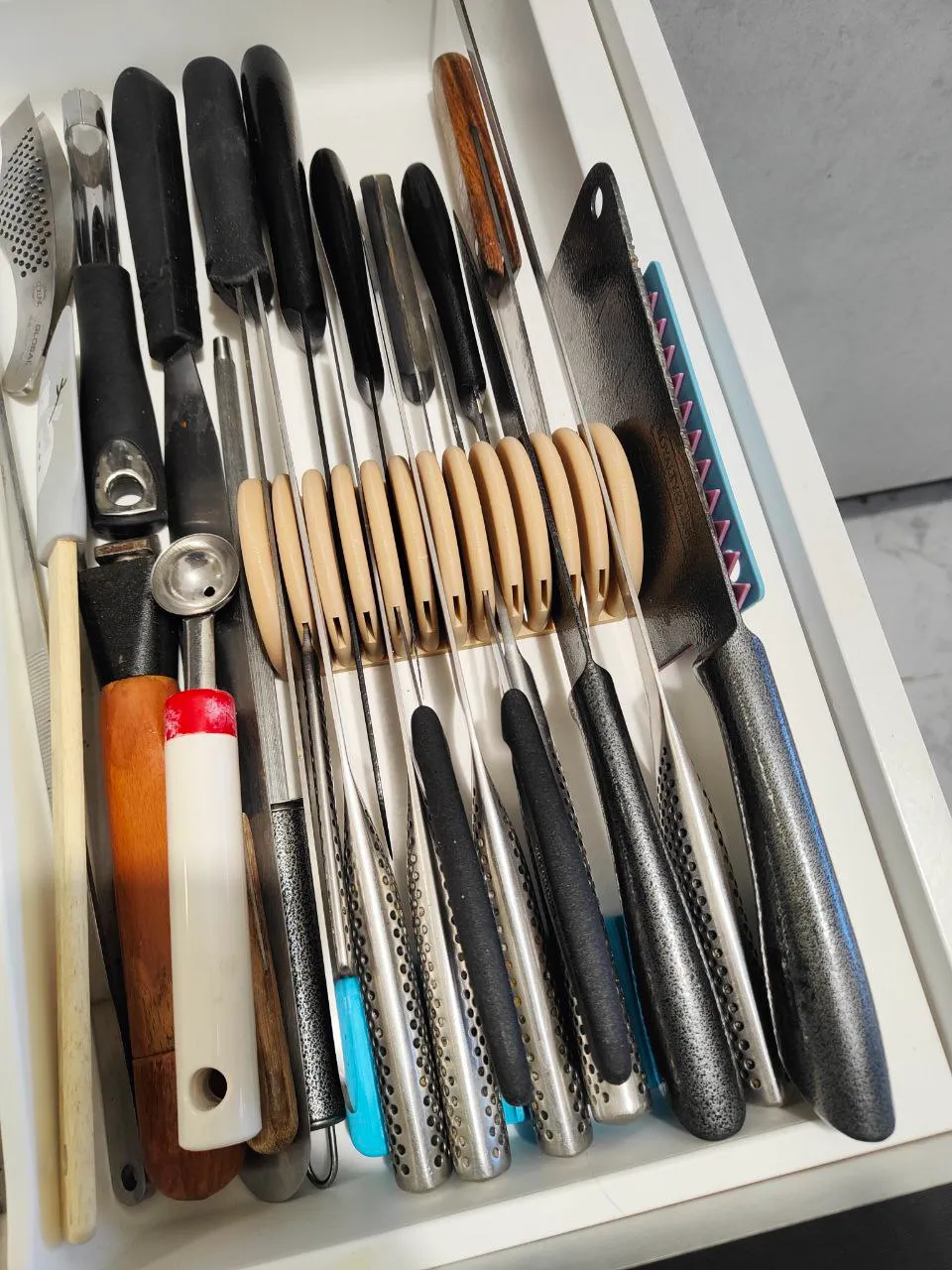 knife organizer with support base for handle by Ceer_oner - MakerWorld