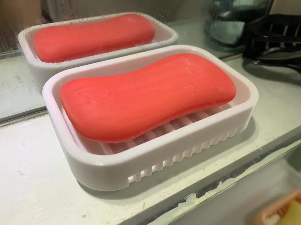Soap Dish (One-piece, Easy to Clean) by Ms - MakerWorld