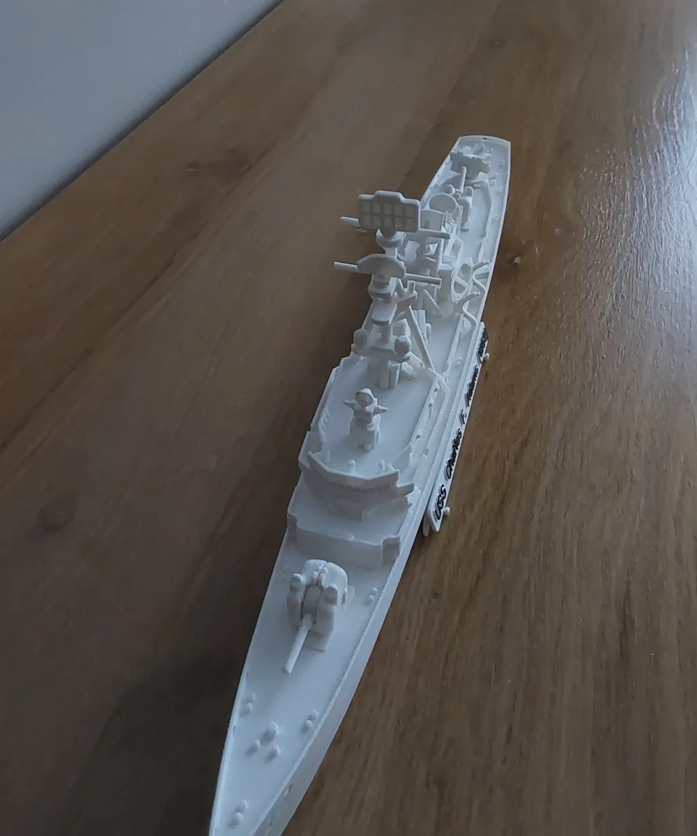 USS Charles F. Adams Destroyer (DDG-2) (1959) - Free 3D Print Model ...