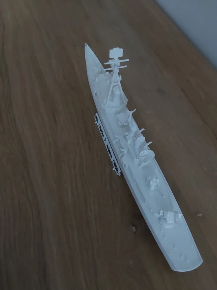 USS Charles F. Adams Destroyer (DDG-2) (1959) - Free 3D Print Model ...