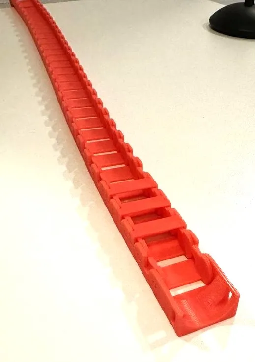 Cable Chain flex with end mounts for cable ties - Free 3D Print Model ...
