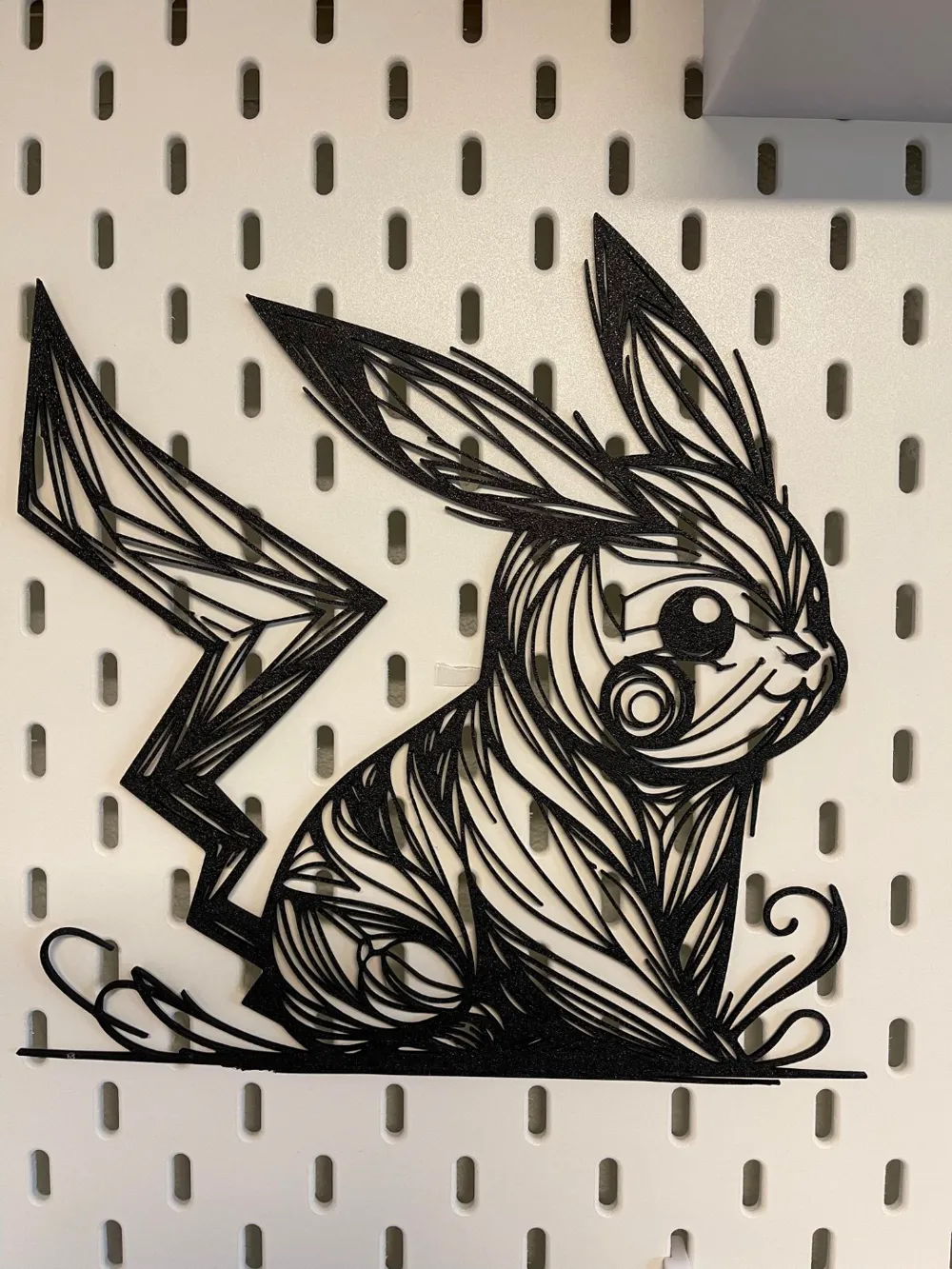 Pickachu Flowing Line Art by The Line Art Girl