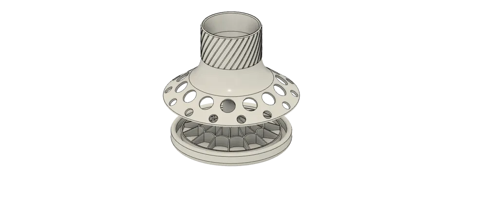 Rotary makeup brush accessories holder by Łukasz - MakerWorld