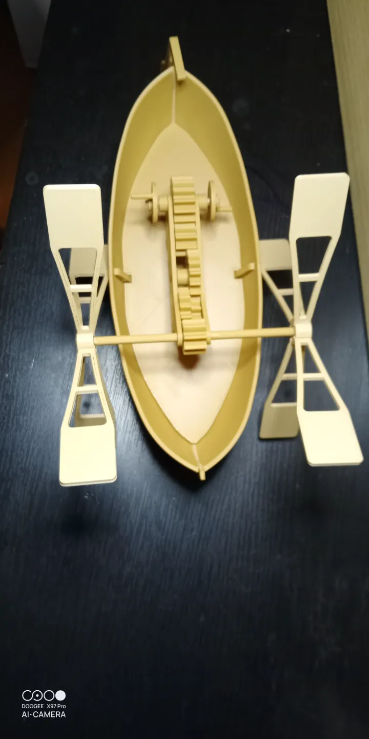 Leonardo Da Vinci's Paddle Boat by Mauro 0557 - MakerWorld