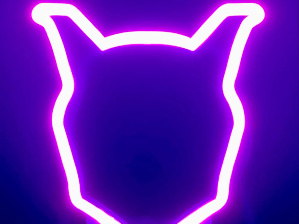 Mewtwo LED Neon Light Lamp by DiddyKong3D - MakerWorld