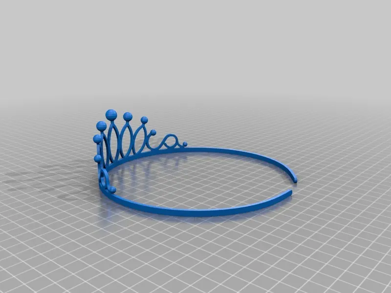 Simple Tiara (Rounded) Remixed by Aquanet MakerWorld: Download Free 3D ...