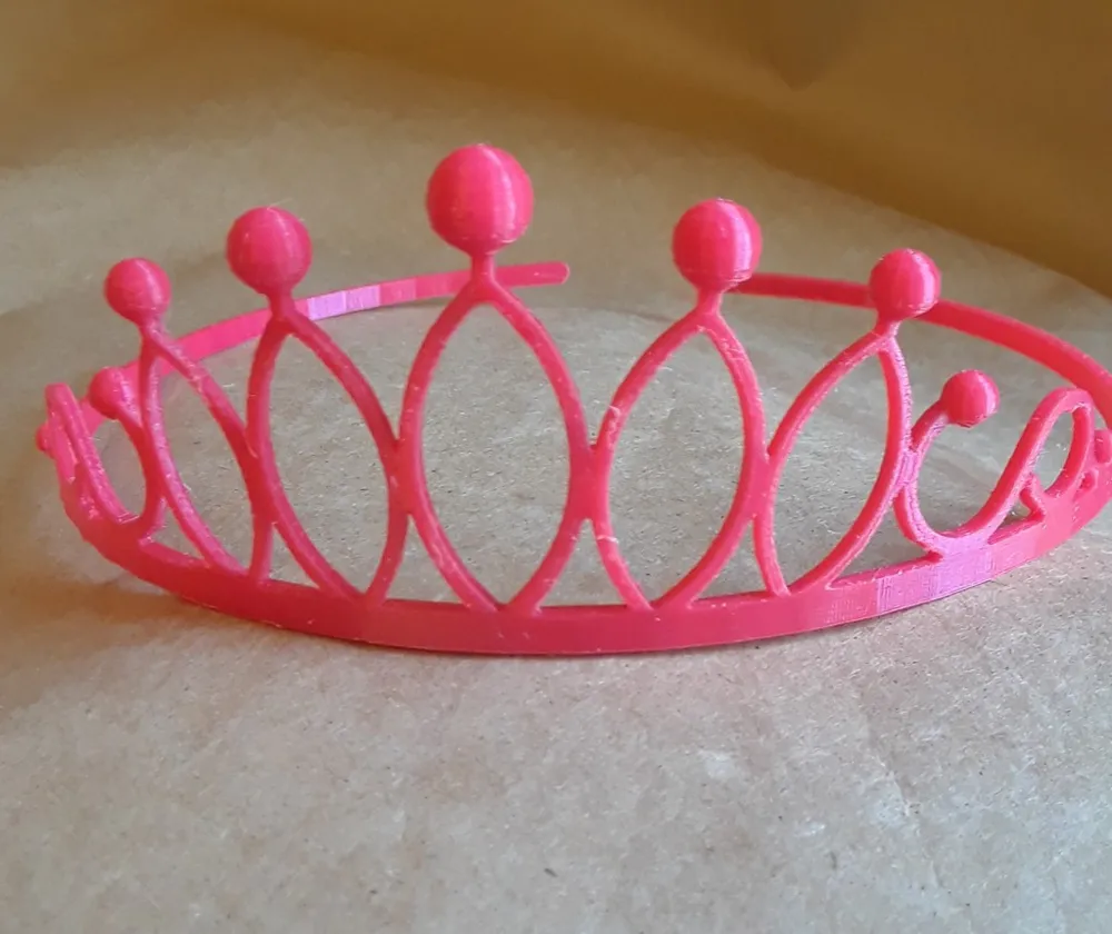 Simple Tiara (Rounded) Remixed by Aquanet MakerWorld: Download Free 3D ...