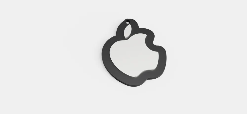 Apple logo keychain - Free 3D Print Model - MakerWorld