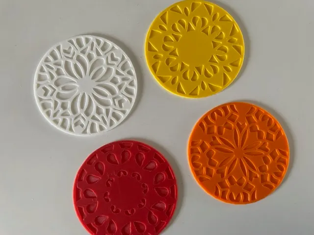 Mandala coasters - Free 3D Print Model - MakerWorld