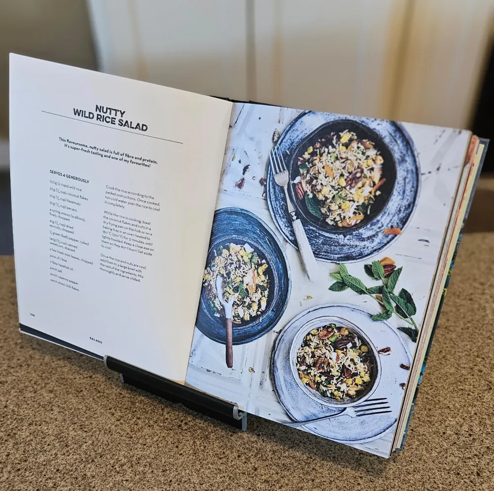 Elegant Tablet/Cookbook stand with charging port by Borg - MakerWorld