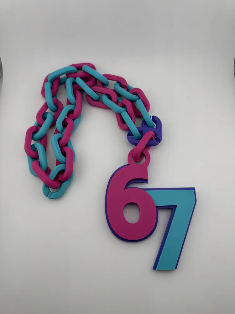 6 7 hype chain by Smileymakes3D MakerWorld: Download Free 3D Models