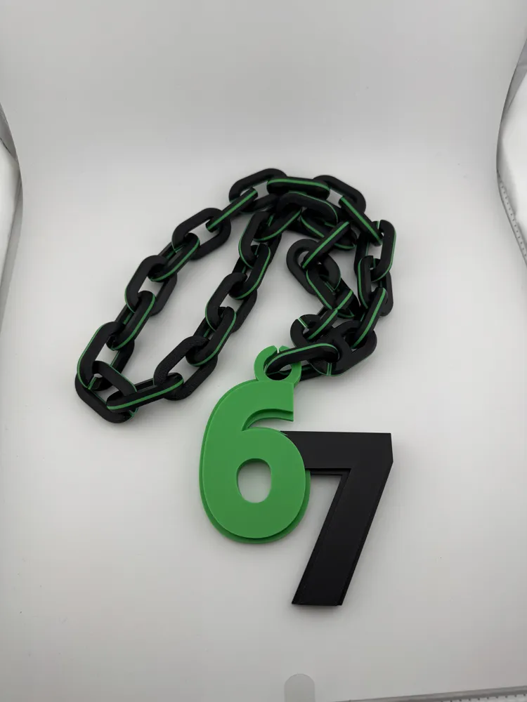 6 7 hype chain by Smileymakes3D MakerWorld: Download Free 3D Models