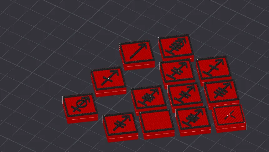 Symboles d'infanterie ennemis Bac à sable Armée BW - Modèle d ...