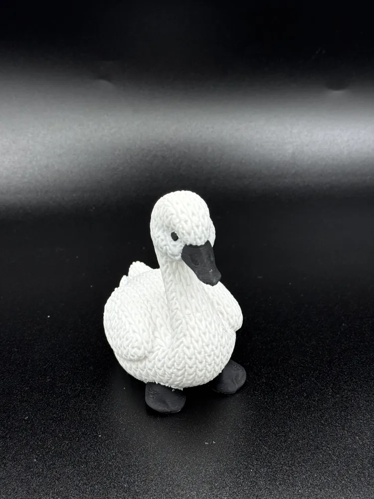 Cute Knitted Baby Swan by ThreeDimensions MakerWorld: Download Free 3D ...
