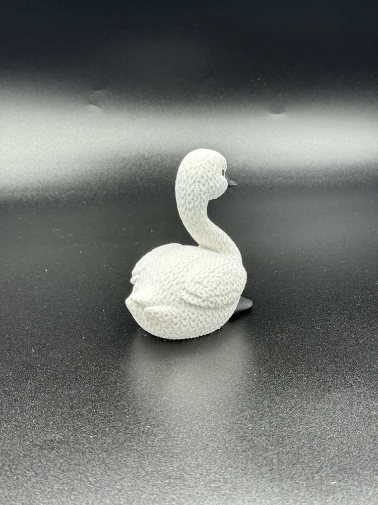 Cute Knitted Baby Swan by ThreeDimensions MakerWorld: Download Free 3D ...