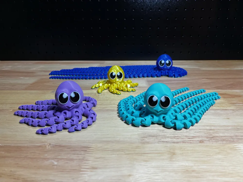 Puppy Eyes Octopus - V3 - Free 3D Print Model - MakerWorld