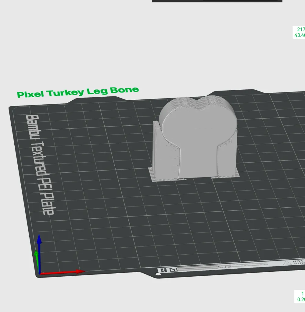 Pixel Turkey Leg Fidget by 3DPmom MakerWorld: Download Free 3D Models