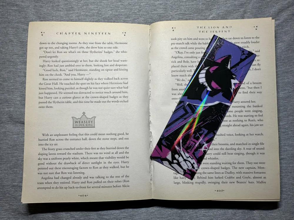 Gengar Bookmark - Flatforge - Free 3D Print Model - MakerWorld
