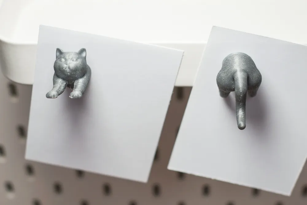 Cat magnetic hook by 草色星球 MakerWorld: Download Free 3D Models