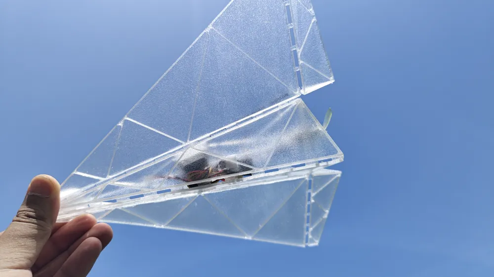 Remote-Controlled Transparent Paper Airplane - Free 3D Print Model ...