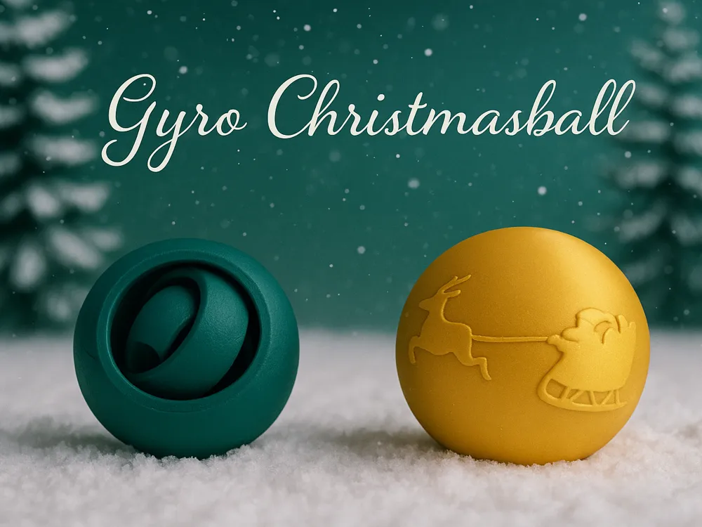 Gyro Christmasball by 3Dudes MakerWorld: Download Free 3D Models