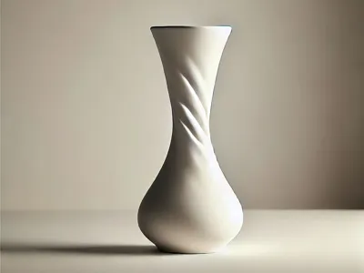 Modern Vase. Sleek Twisted Phase Pattern Vase by Abstractia Design ...