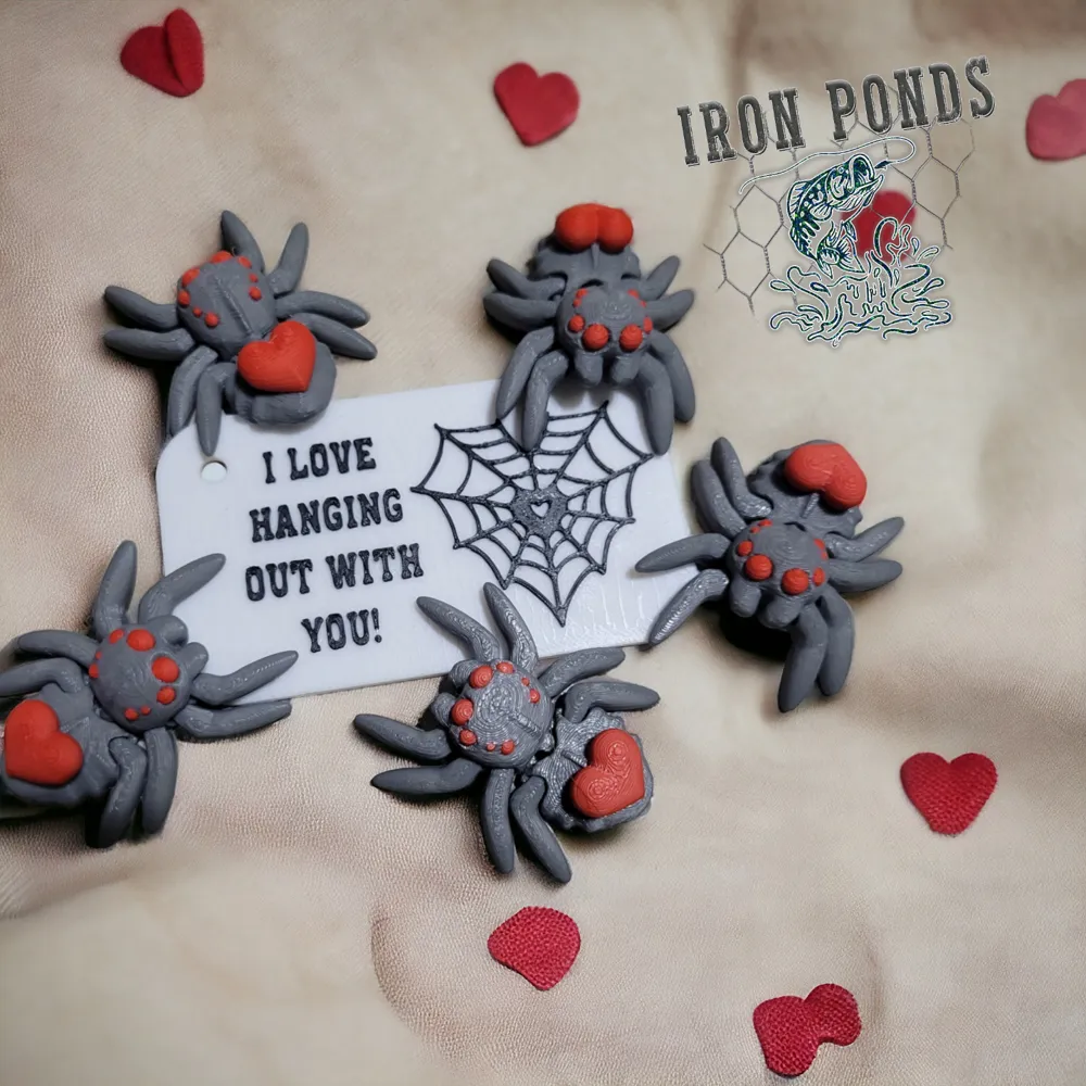 Valentines day card(spider themed) by ironponds - MakerWorld