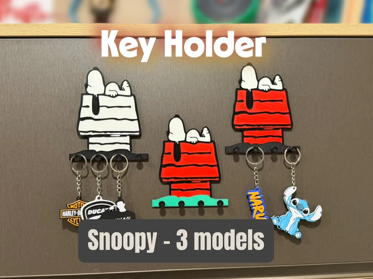 Snoopy Key Holder - Free 3D Print Model - MakerWorld