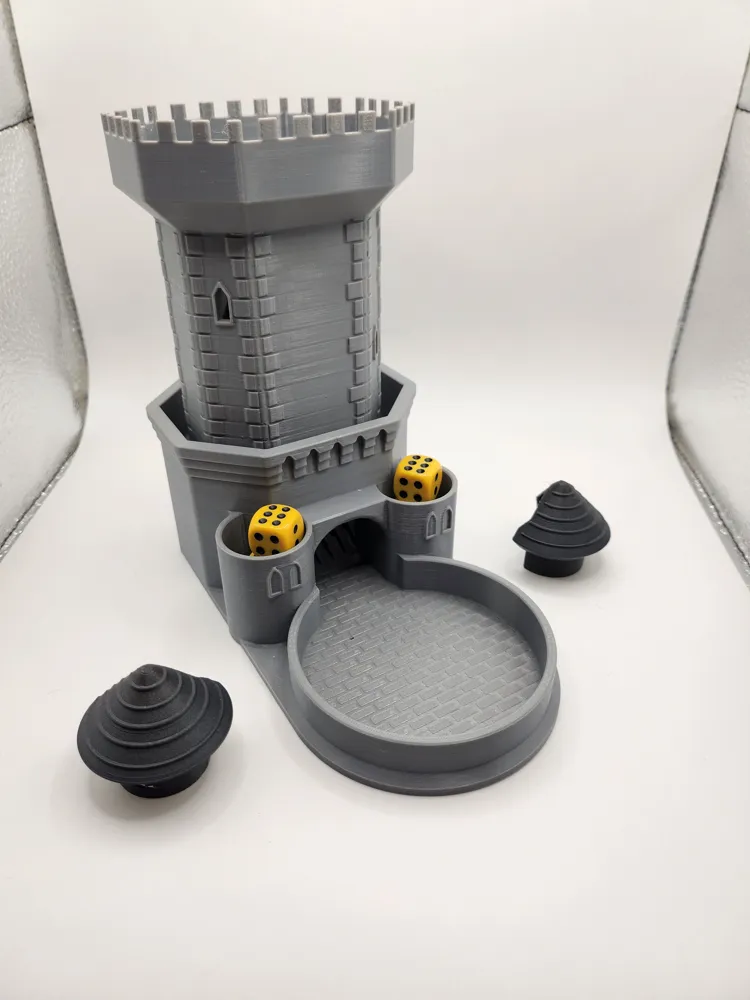 Castle Dice Tower - Dice tower by wOOzi MakerWorld: Download Free 3D Models