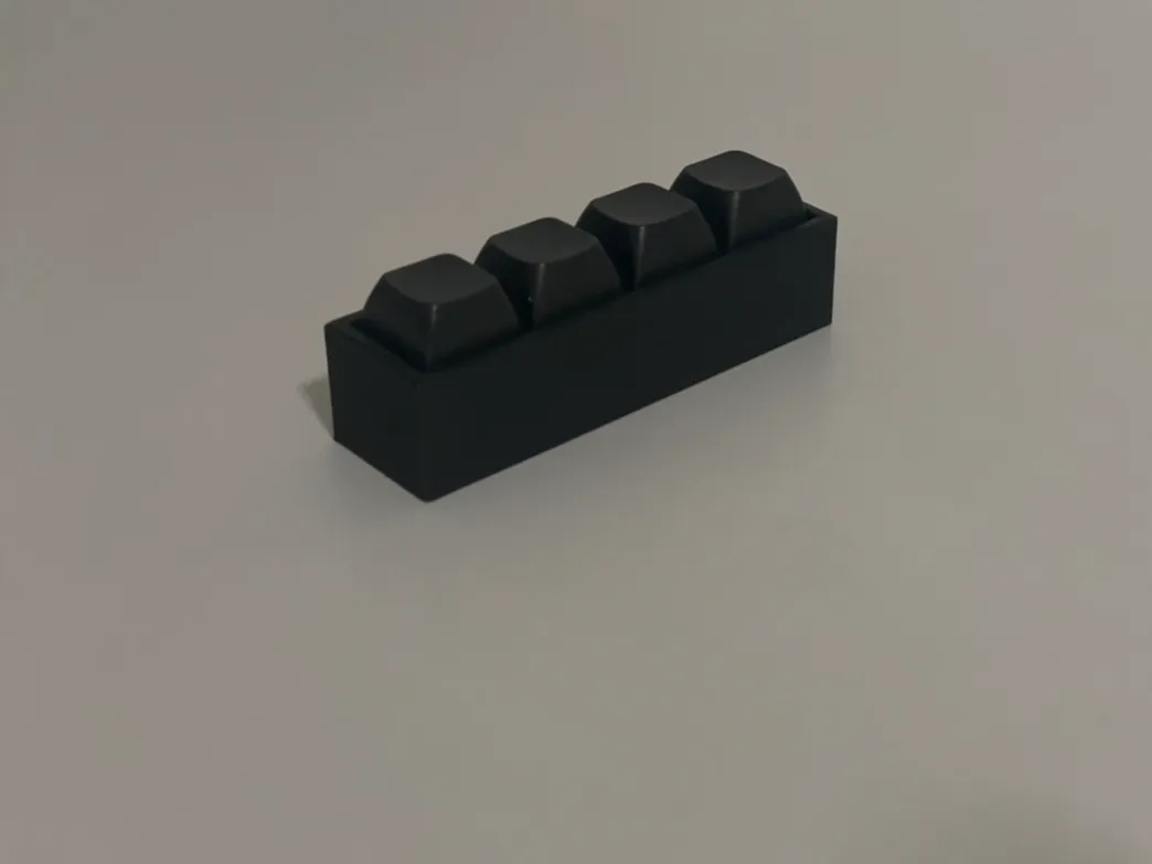 Keyget - 4 keys keyboard fidget toy. - Free 3D Print Model - MakerWorld