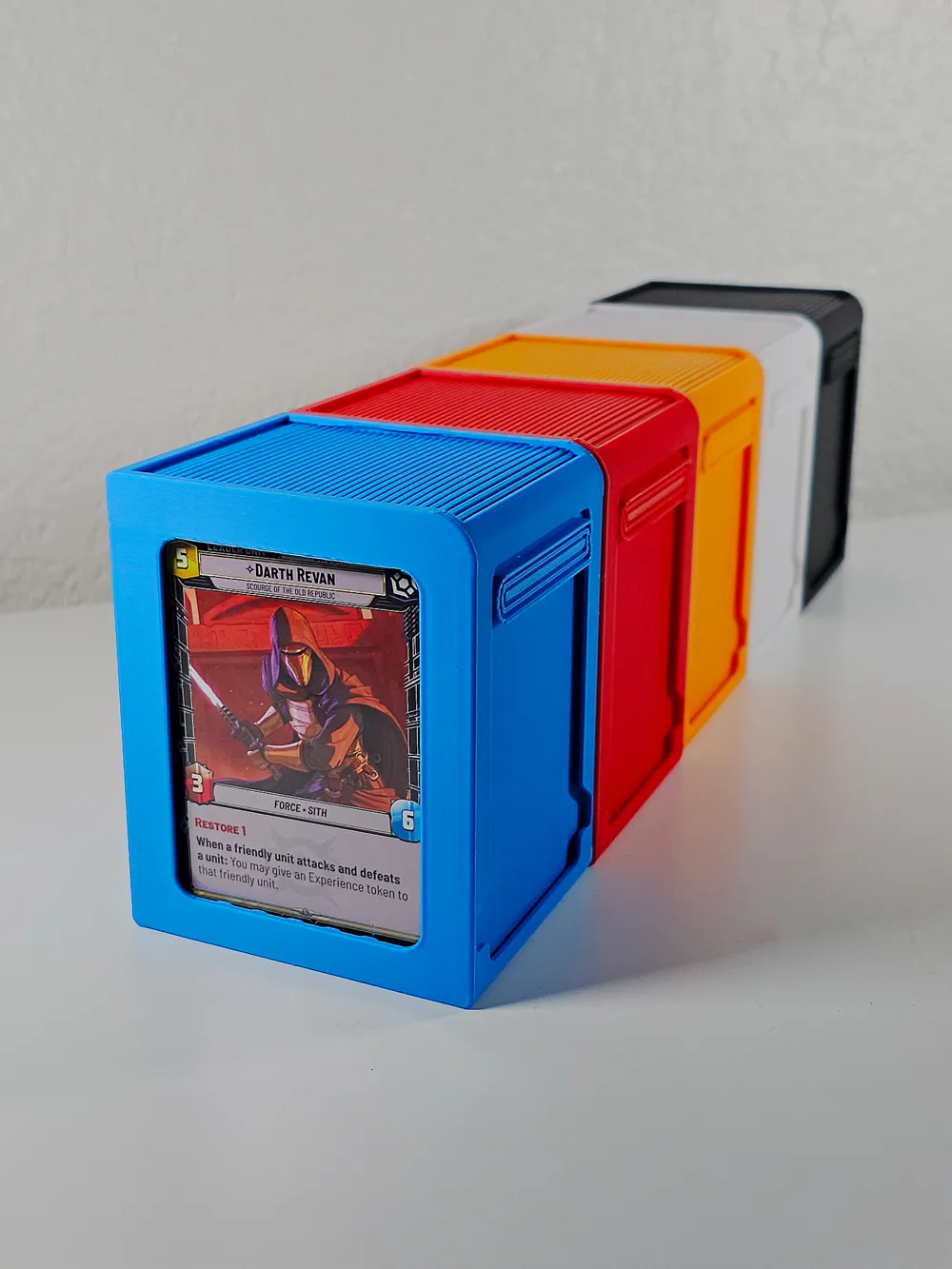 Sliding Deck Box (No Glue)-Up to 100 Sleeved Card - Free 3D Print Model ...