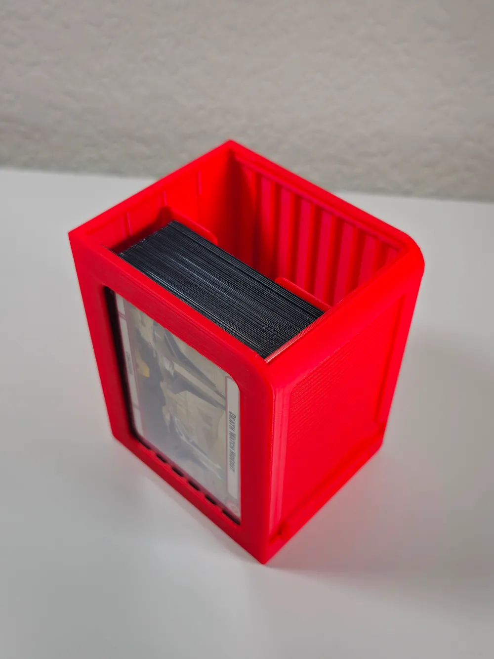 Sliding Deck Box (No Glue)-Up to 100 Sleeved Card - Free 3D Print Model ...