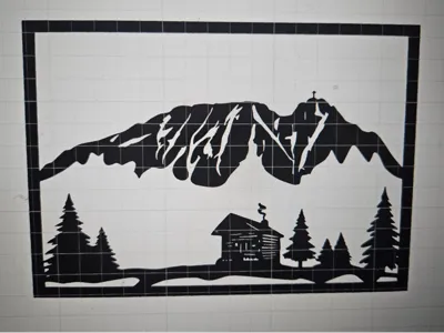 Giewont Mountain Wall art - Free 3D Print Model - MakerWorld